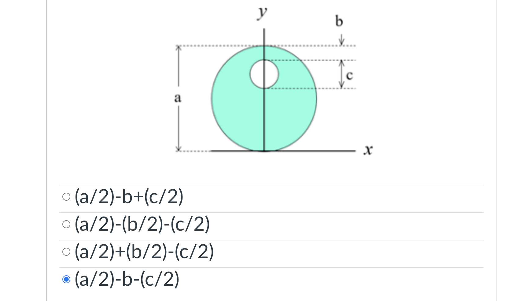 Solved Determine the equation for the center distance of the | Chegg.com