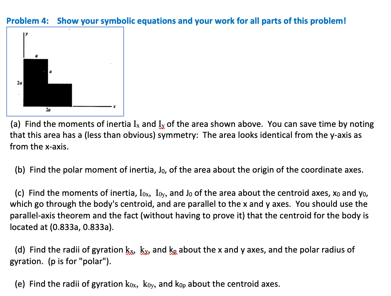 Solved Problem 4: Show your symbolic equations and your work | Chegg.com
