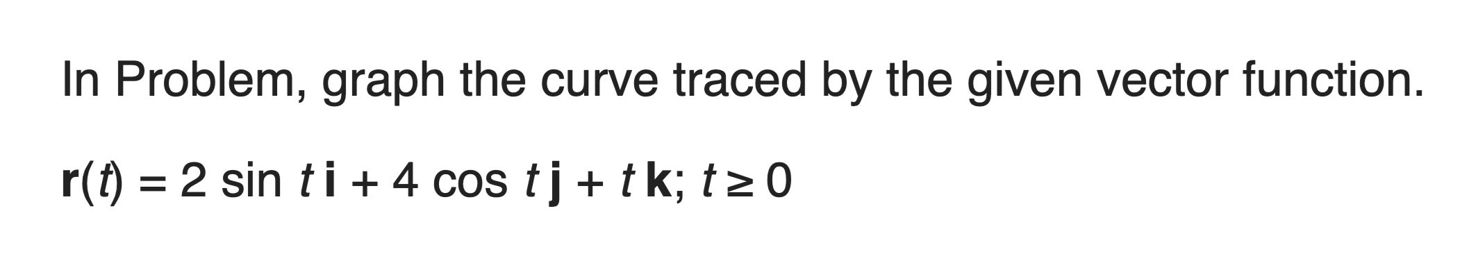 Solved In Problem, graph the curve traced by the given | Chegg.com