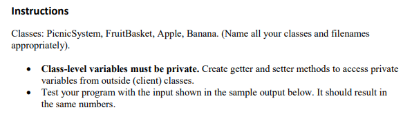 Solved I need help in JAVA please with multiple classes | Chegg.com
