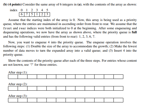 Solved (3) Queues (20 points) We consider different | Chegg.com
