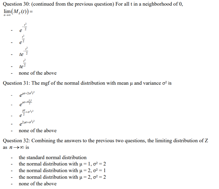 Solved Let X Be A Sequence Of Random Variables With Cdfs 
