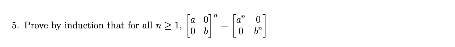 Solved 5. Prove by induction that for all | Chegg.com