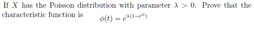 Solved If X has the Poisson distribution with parameter λ > | Chegg.com