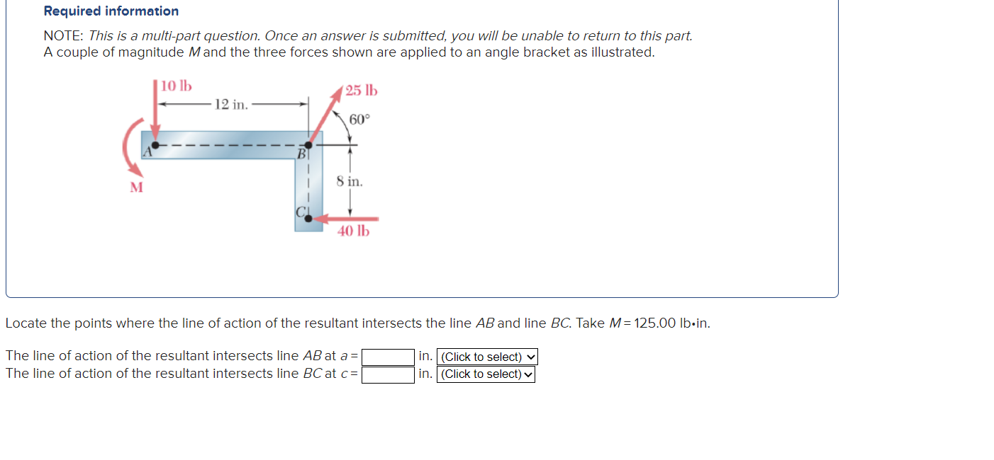 Solved Required information NOTE: This is a multi-part | Chegg.com