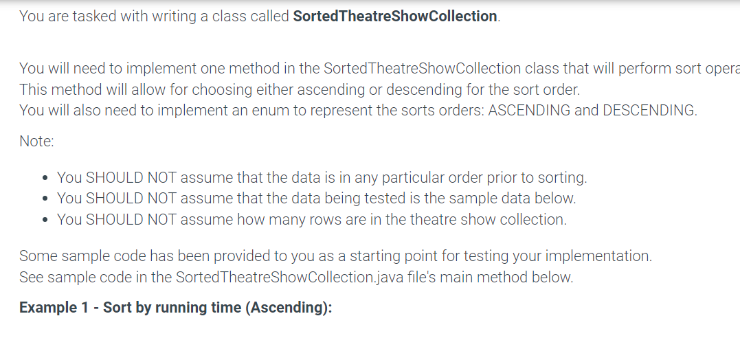 Solved You are tasked with writing a class called | Chegg.com