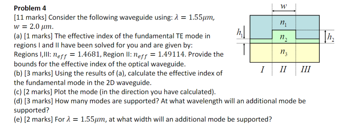 Solved Problem 4[11 ﻿marks] ﻿Consider the following | Chegg.com