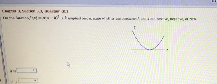 Solved FULI Chapter 3, Section 3.2, Question 011 For the | Chegg.com