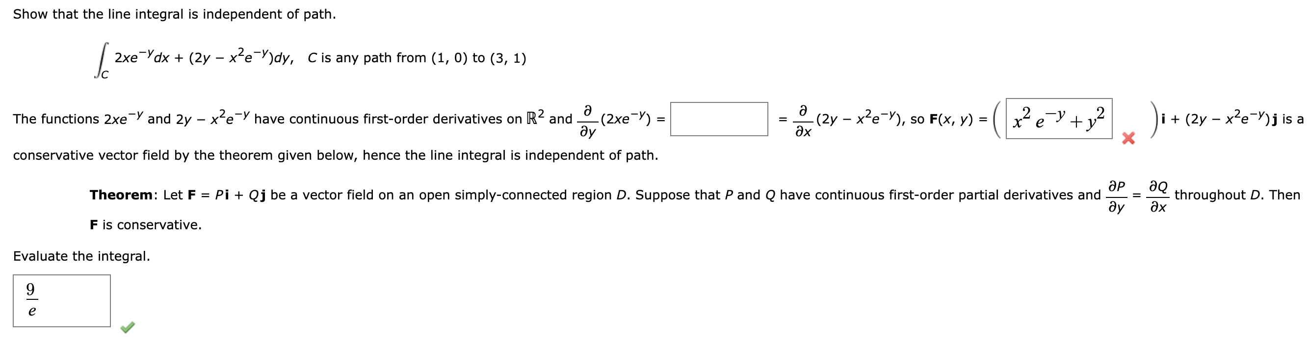 Solved Evaluate The Line Integral F Dr Where C Is Given By
