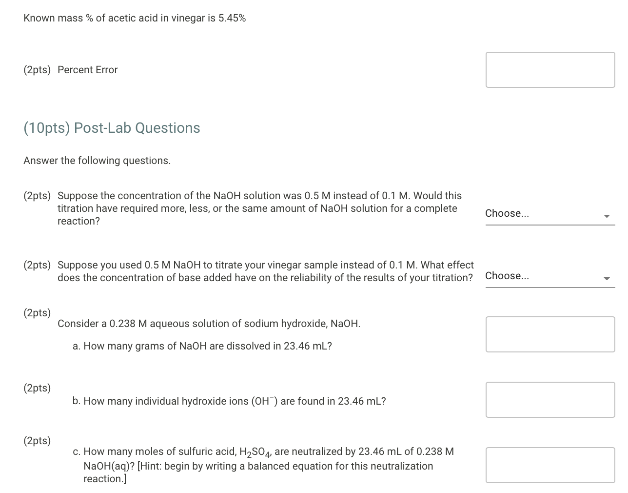 Solved Table view List view Table 2. Titration data Trial 1 | Chegg.com