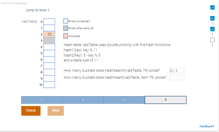 Solved 342076.2156186.py Jump to level 1 valsTable: 0 1 2 35 | Chegg.com