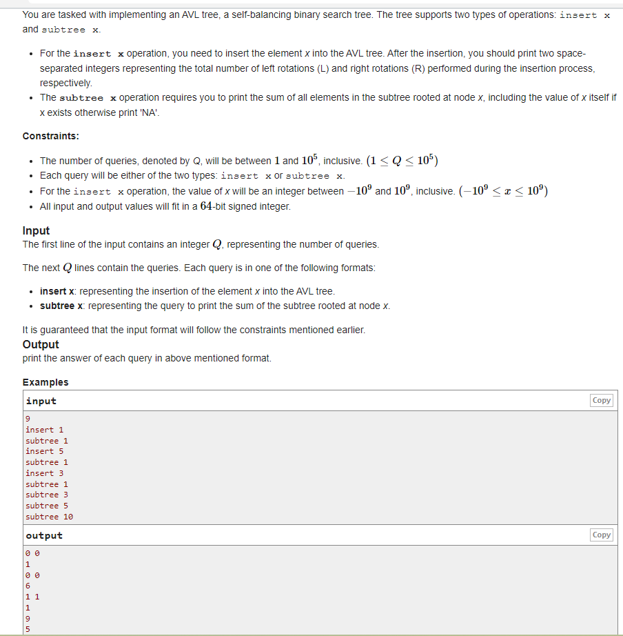 Solved You are tasked with implementing an AVL tree, a | Chegg.com Solved You are tasked with implementing an AVL tree, a | Chegg.com
