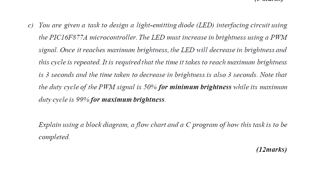 Solved C You Are Given A Task To Design A Light Emitting 