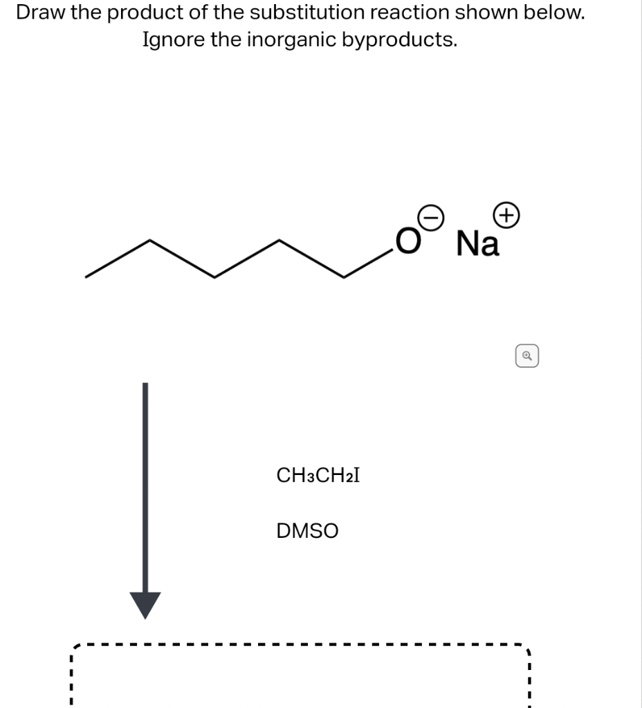 Solved Draw the product of the substitution reaction shown | Chegg.com