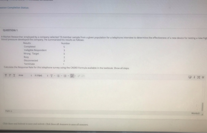 Solved estion Completion Status: QUESTION 1 A Market | Chegg.com