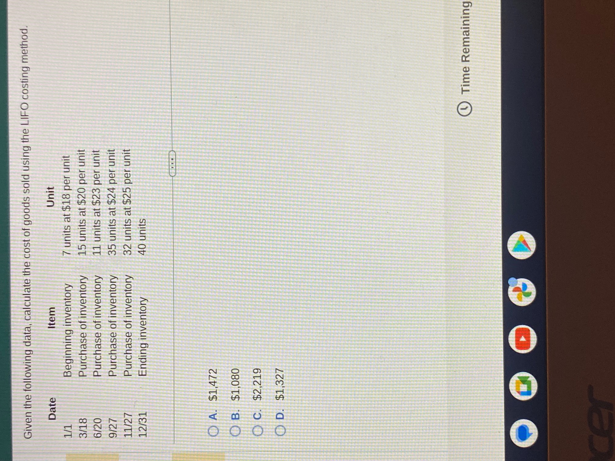 Solved Given the following data, calculate the cost of goods | Chegg.com