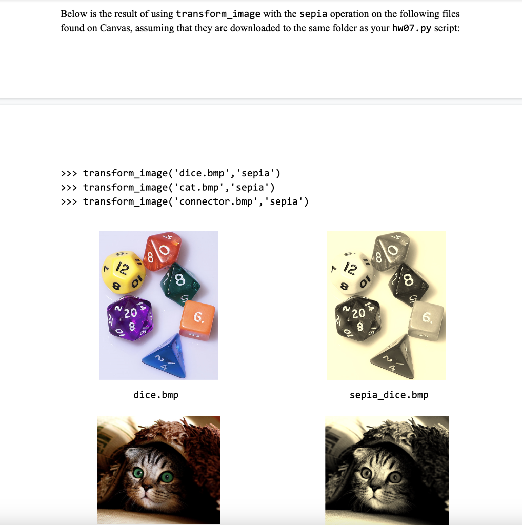 Solved Problem B 7 Points Sepia Filter Next You Will 