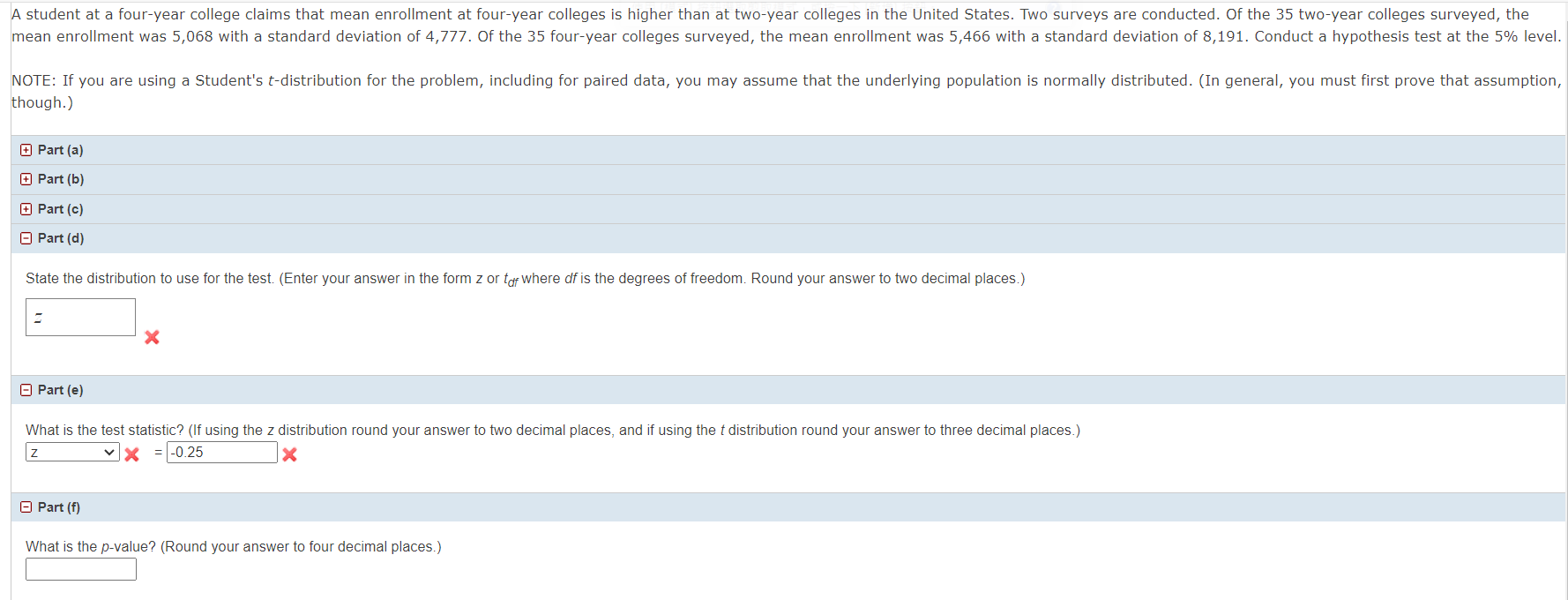 Solved hough.) Part (a) Part (b) Part (c) Part (d) State the | Chegg.com