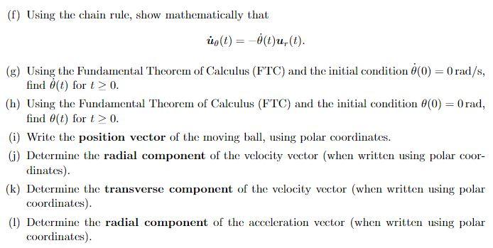 Solved Circular Path (In-Class, 210 points). The | Chegg.com