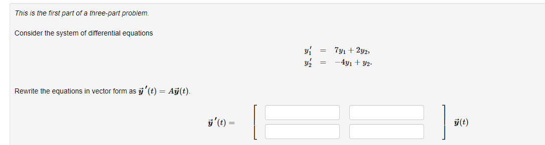 Solved This is the first part of a three-part problem. | Chegg.com