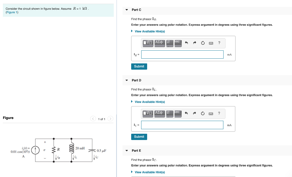 Solved Consider the circuit shown in figure below. Assume R | Chegg.com