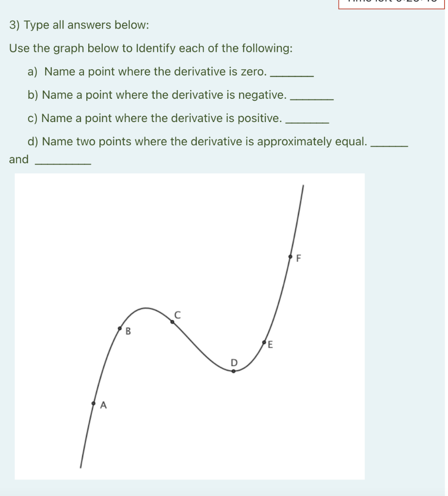 Solved 3) Type all answers below: Use the graph below to | Chegg.com