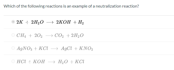 Solved Which of the following reactions is an example of a | Chegg.com