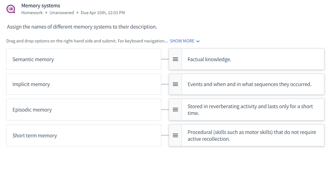 Solved Homework - Unanswered - Due Apr 10th, 12:01 PM Assign | Chegg.com
