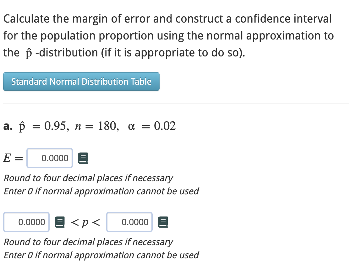 Solved Calculate the margin of error and construct a | Chegg.com