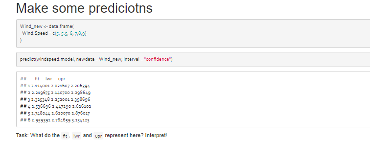 Solved Make some prediciotns Wind_new cdata.frame Wind Speed | Chegg.com