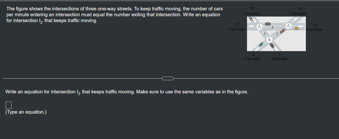 Solved The figure shows the intersections of three one-way | Chegg.com