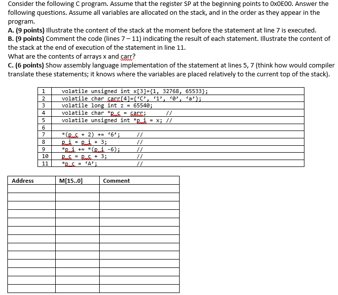 Consider The Following C Program Assume That The 