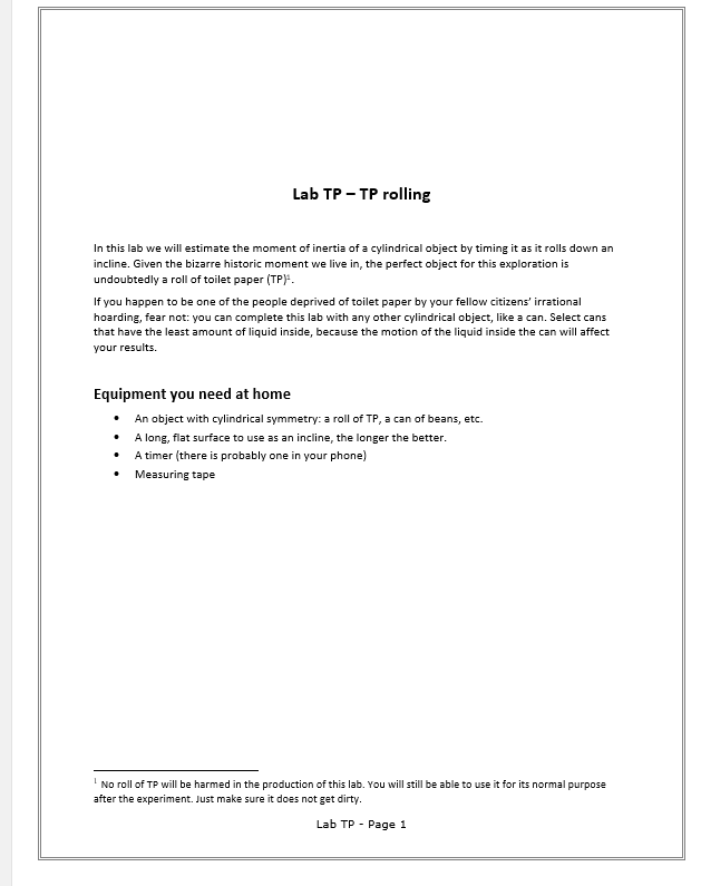 Lab TP-TP rolling In this lab we will estimate the | Chegg.com