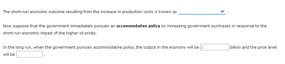 Solved The short-run economic outcome resulting from the | Chegg.com