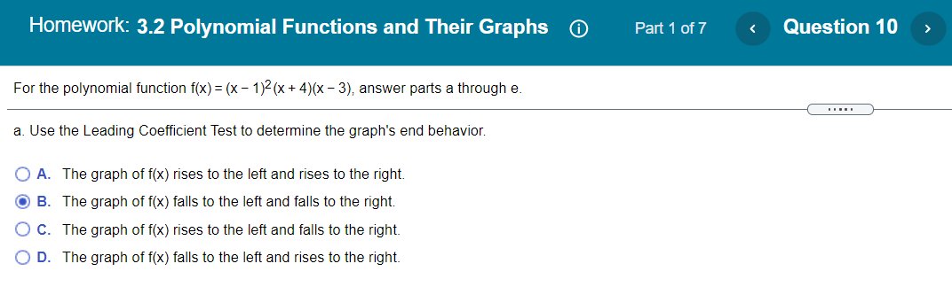 Solved Homework: 3.2 Polynomial Functions and Their Graphs 0 | Chegg.com