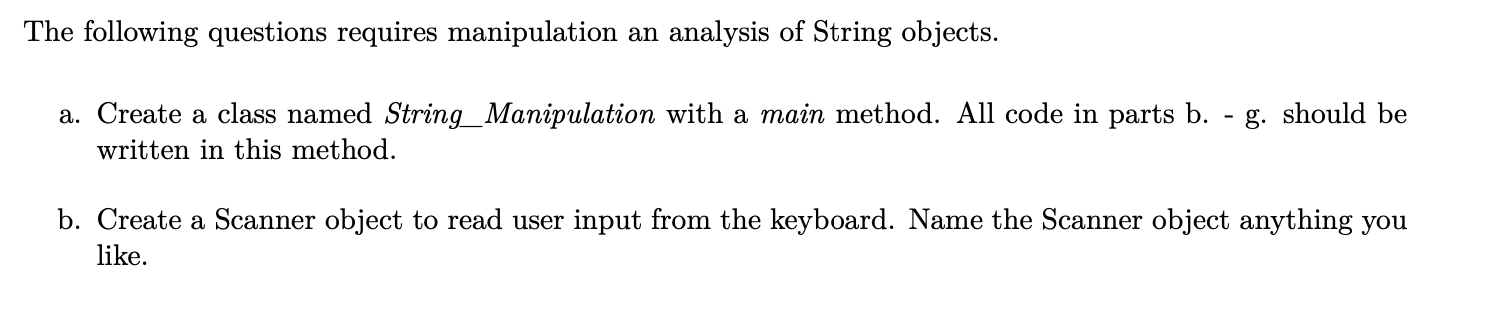 Solved The following questions requires manipulation an | Chegg.com