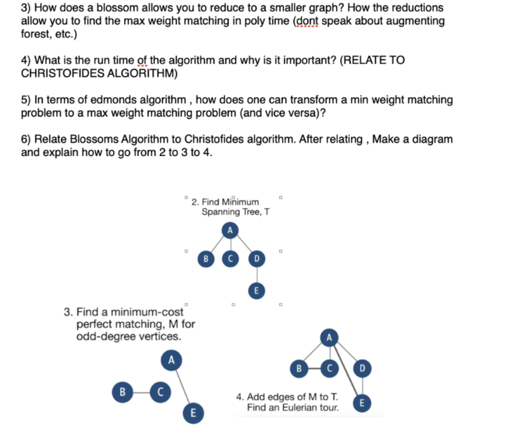 Solved THIS IS GRAPH THEORY. ALL QUESTIONS RELATE TO EDMOND | Chegg.com