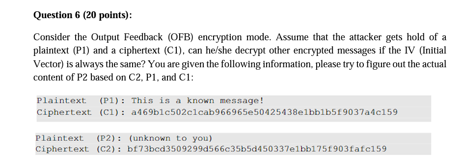 Solved Question 6 (20 points): Consider the Output Feedback | Chegg.com