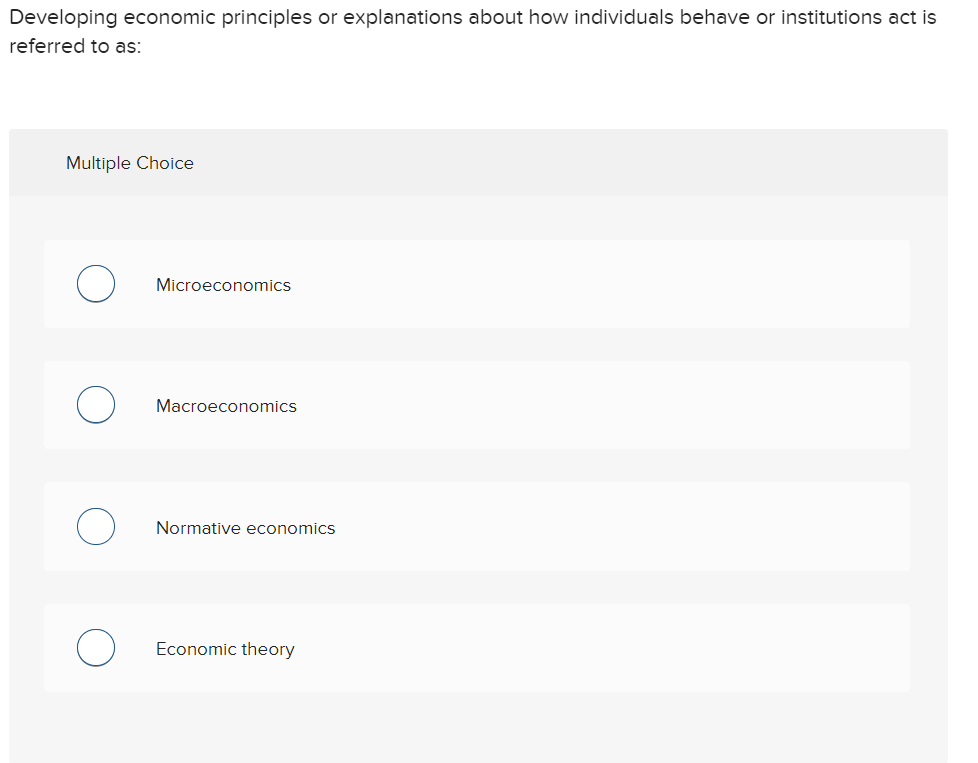 Solved Developing economic principles or explanations about | Chegg.com