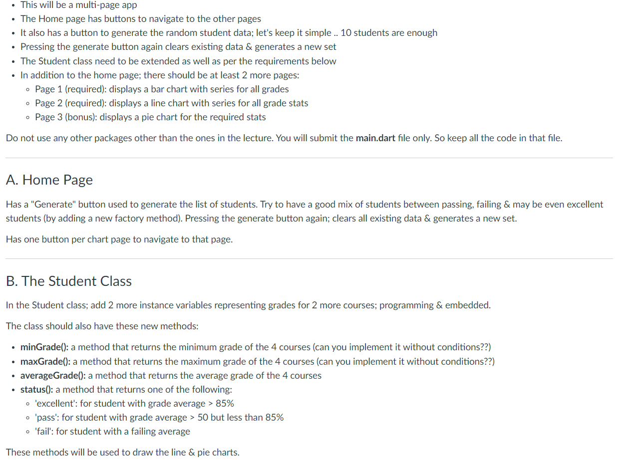 Solved - This will be a multi-page app - The Home page has | Chegg.com