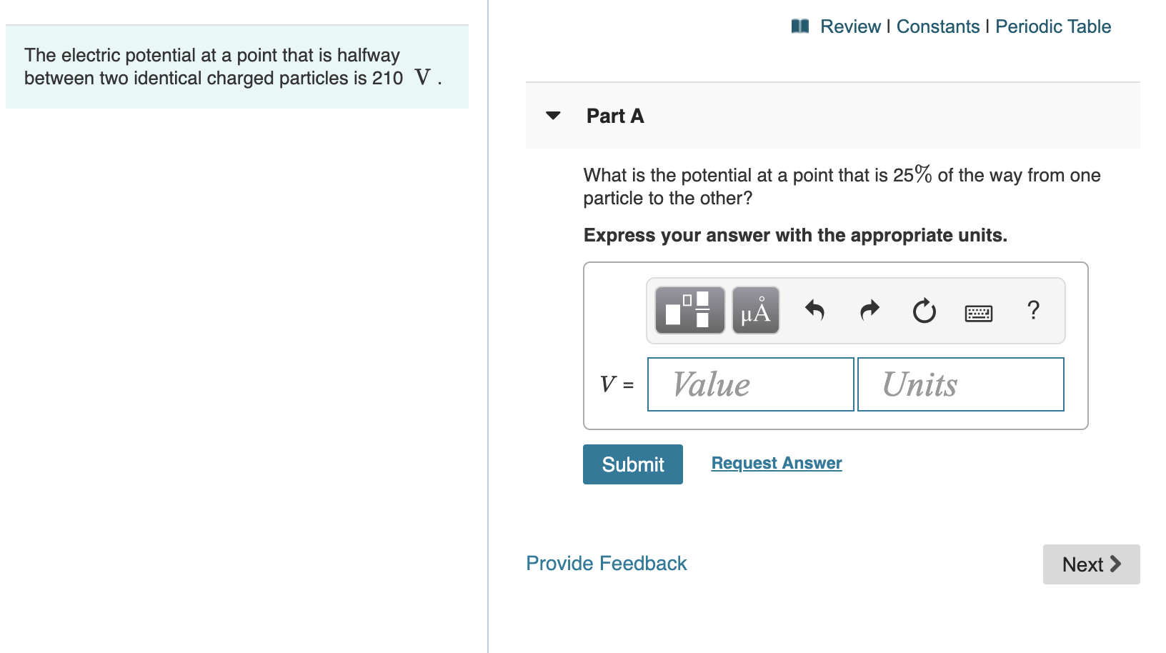 Solved MA Review | Constants | Periodic Table The electric | Chegg.com