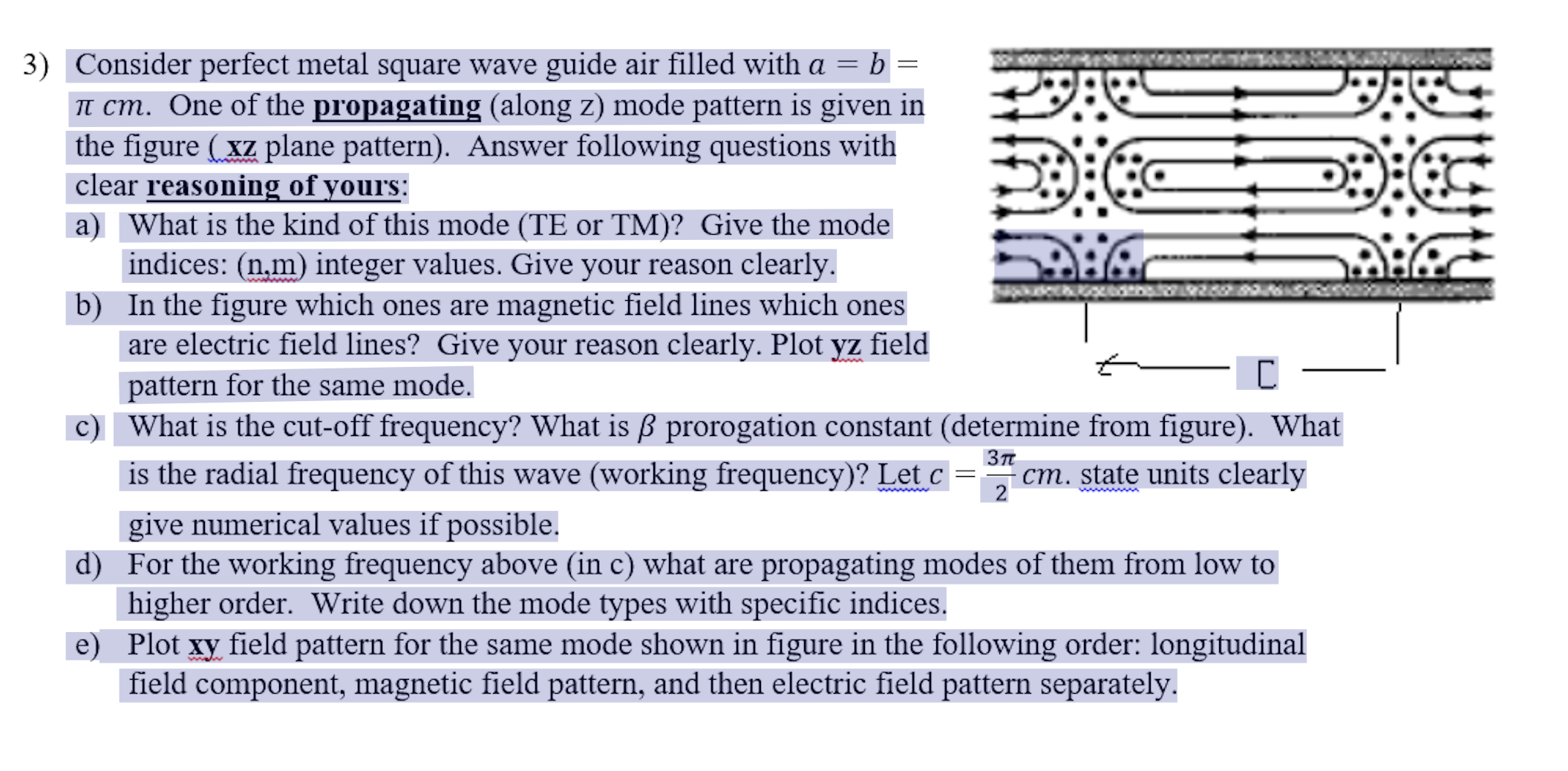 Solved Electromagnetic Fields and WavesConsider perfect | Chegg.com