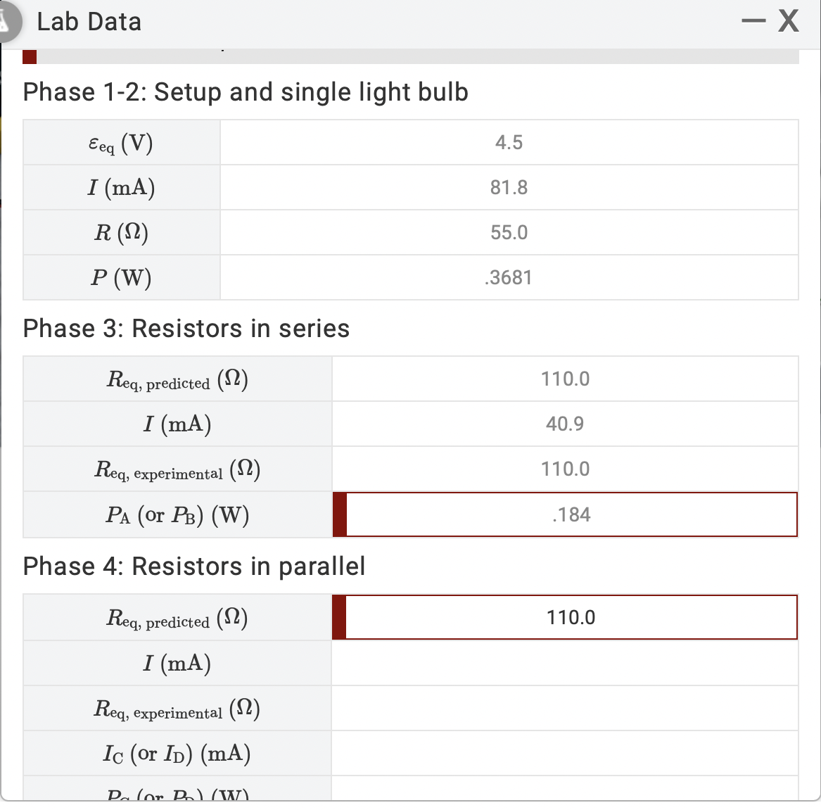 Using resistance of single light bulb, calculate | Chegg.com Using resistance of single light bulb, calculate | Chegg.com