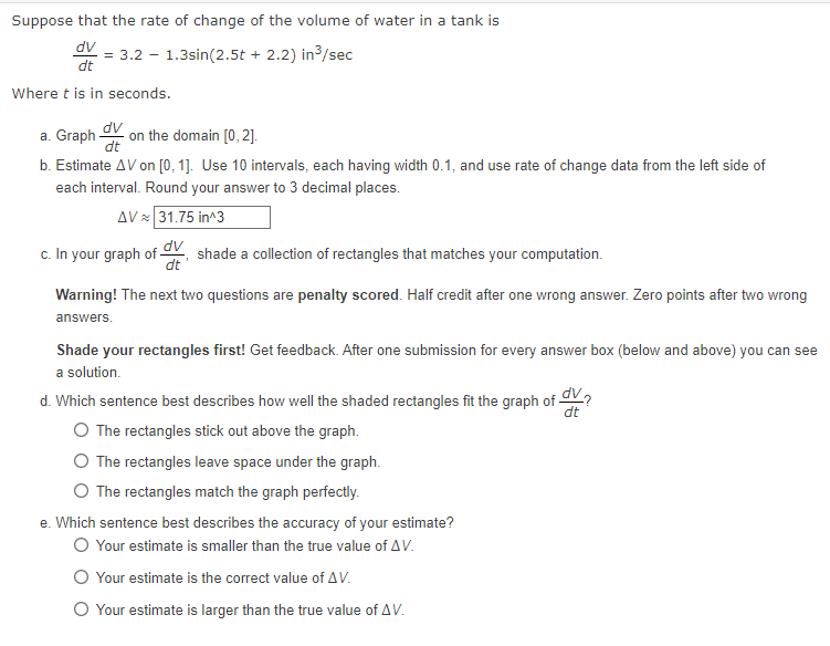 Solved Suppose that the rate of change of the volume of | Chegg.com