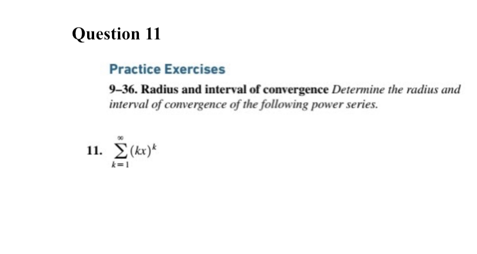 Solved Question 11 Practice Exercises 9-36. Radius and | Chegg.com