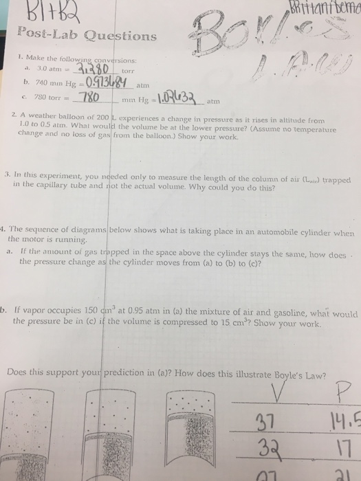 Solved lHb Post-Lab Questions 1. Make the following | Chegg.com