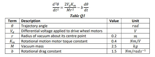 A robotic vacuum cleaner employs a position and | Chegg.com