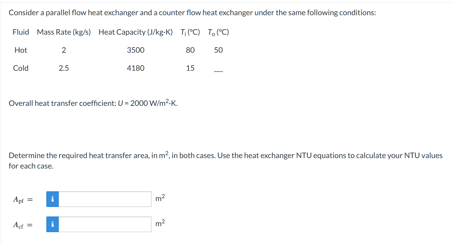Solved Consider a parallel flow heat exchanger and a counter | Chegg.com