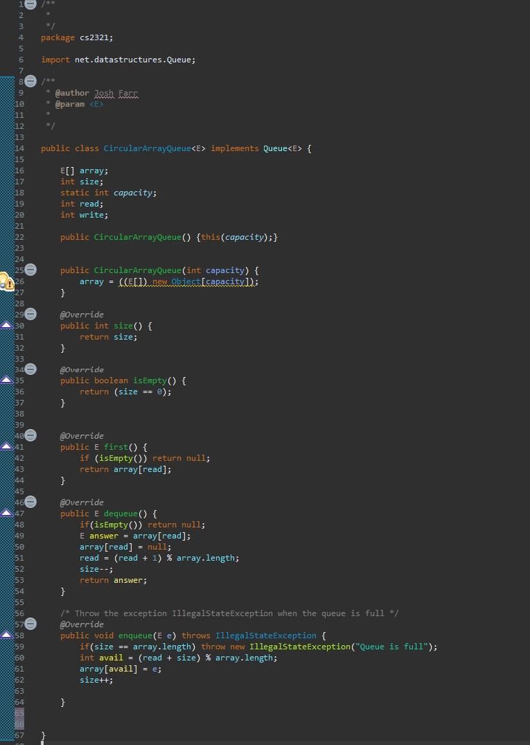 Solved package net.datastructures; 1 /** Interface for a | Chegg.com