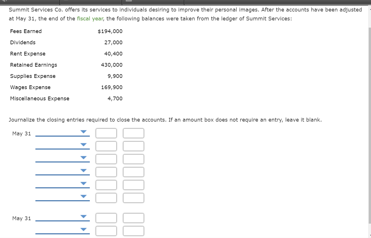 Solved Summit Services Co. offers its services to | Chegg.com